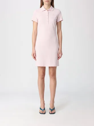 Burberry Mini-robe polo coupe slim en coton stretch avec broderie EKD