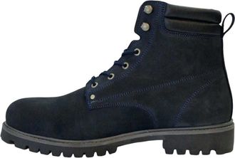 Nicholas Deakins Ash Stiefeletten f&uuml;r Herren, Leder, Gepolsterter Schaftrand (Marine)