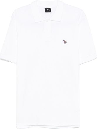 Paul Smith Poloshirt mit Zebra-Patch - Wei&szlig;