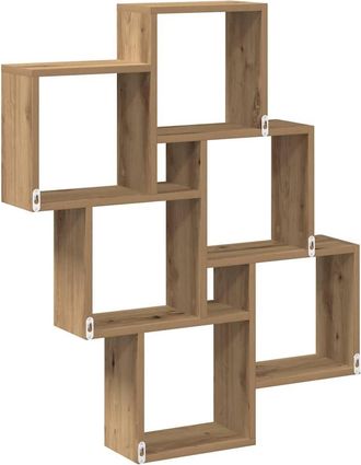 Generic Modernes Schwebendes Wandregal aus Holzwerkstoff, Dekorative Ausstellungsregale f&uuml;r Wohnzimmer, Schlafzimmer, Badezimmer und Heimb&uuml;ro (Handwerklich ge