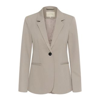 Kaffe Blazer Jacke Elephant Skin Melange - - Jackets - Damen - Grau - M