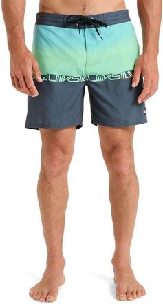 Quiksilver Herren Everyday Half Jam 16 Boardshort, Sommergr&uuml;ner Wortblock, 33W