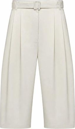 Co Femme, Shorts, Blanc, Taille: 34 FR Belted Pleated Shorts