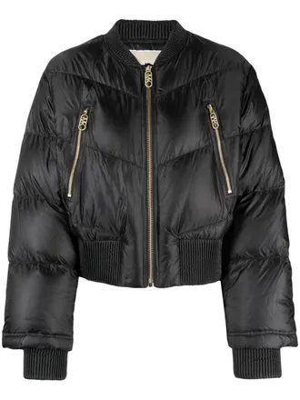 Michael Michael Kors doudoune &agrave; patch logo - Noir