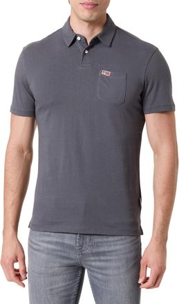 Napapijri Herren Eury Short Sleeve Polo Shirt Poloshirt, Volcano, XXL