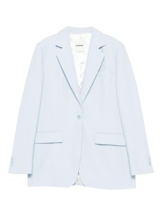 Sandro blazer &agrave; rayures - Bleu