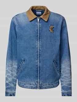 Karl Kani Jeansjacke mit Logo-Stitching