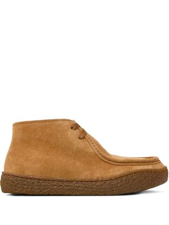 Camper bottines Peu Terreno en daim à lacets - Marron