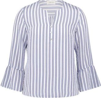 Cartoon Schlupfbluse Damen mit Streifen