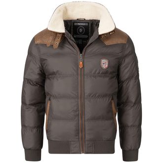 Geographical Norway Herren Winterjacke Abram Darkgrey -3XL - mit UD Beanie
