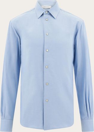 Ferragamo Herren Oxford-Hemd Blau