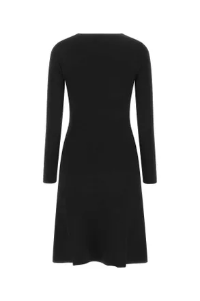 Stella McCartney Womens Black Viscose Blend Dress 1000 Exterior: Polyester Abiti