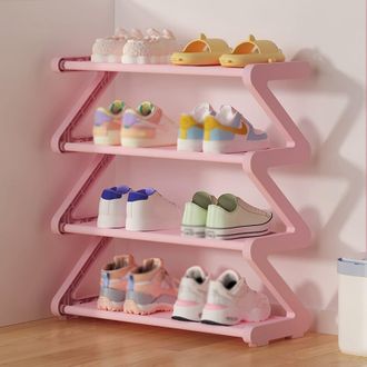 Generic Offenes Schuhregal mit 4 Ebenen, Schuhst&auml;nder for Eingangsbereich, Freistehendes Schuhablage for Schlafzimmer, Studentenwohnheim und Wohnung, Einfache