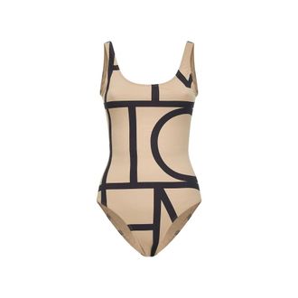 Toteme Femme, Maillots de bain, Beige, Taille: 38 FR Monogram Swimsuit