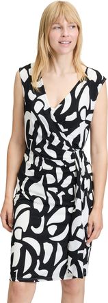 Vera Mont Damen 7066/4223 Kleid, Black/White, 42