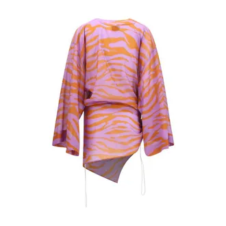 The Attico Printed Cotton Shirt - Pink
