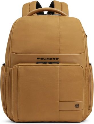 Piquadro Homme, Sacs, Jaune, Taille: ONE Size Sac &agrave; dos pour ordinateur portable extensible Fast-Check