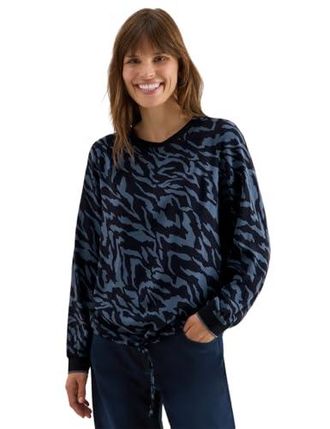 Cecil 3412188 Chemisier avec Cordon de Serrage, Urban Dark Blue, XL Femmes