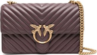 Pinko Pinko, Femme, Sacs, Brun, Taille: ONE Size Love One Classic Shoulder Bag