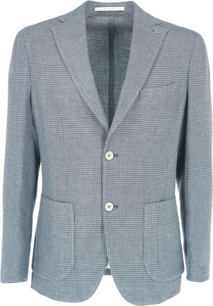 Eleventy blazer à carreaux Prince de Galles - Gris