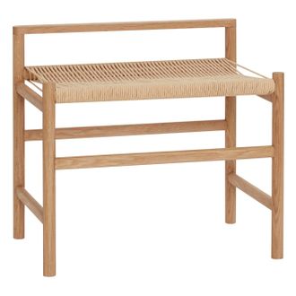 H&uuml;bsch Banc en ch&ecirc;ne et corde en bois FSC H&uuml;bsch