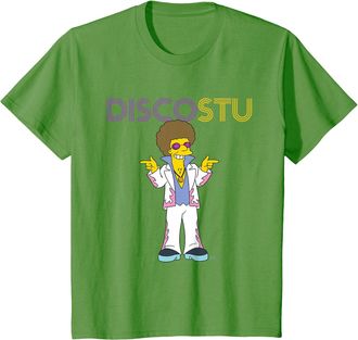 The Simpsons Disco Stu with Name in Lights T-Shirt
