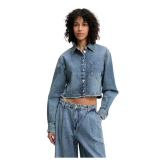 Moschino Cotton Shirt - - Blouses & Shirts - Damen - Blau - L