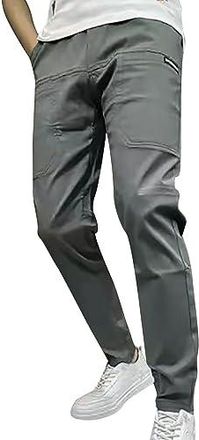 Generic Pantalon Jogging Homme Coton Pantalons de Sport D&eacute;contract&eacute; Pantalon Casual Homme Taille &Eacute;lastique Pantalon Jogging Confortable pour Sport et Loisirs