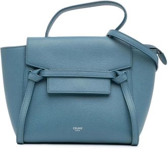 Celine Hobo Bags - Nano Grained Calfskin Belt Bag - Gr. unisize - in Blau - f&uuml;r Damen