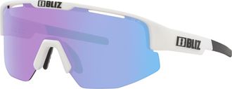 Bliz Unisex Matrix Small Nano Optics Nordic Sportbrille, white begonia-blue, CAT.2, OneSize