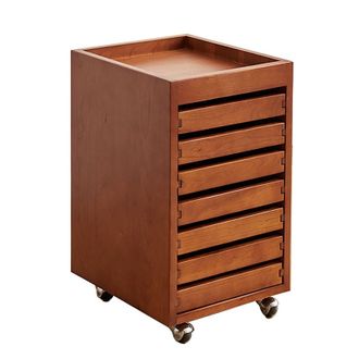 Generic Aktenschr&auml;nke aus Holz for das Homeoffice, mobiler Aufbewahrungsschrank, Druckerst&auml;nder, Nachttisch, mehrstufige Aufbewahrung, 5 cm pro Ebene