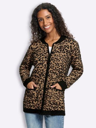 Heine Strickjacke Strickjacke Langarm Jacquard