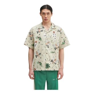 Palm Angels Pin Up Bowling Shirt - - Shirts - Herren - Mehrfarbig - L