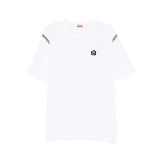 Kenzo Boke Flower 2.0 T-Shirt mit Stickerei - - Tops - Damen - Wei&szlig; - S