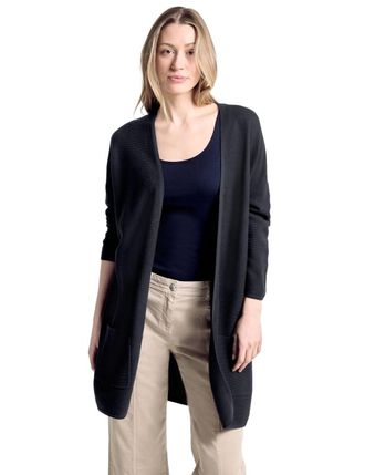 Cecil Damen Lange Strickjacke Blau M