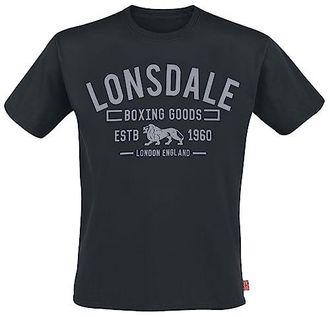 Lonsdale Homme Papigoe T Shirt, Noir/Gris, L EU