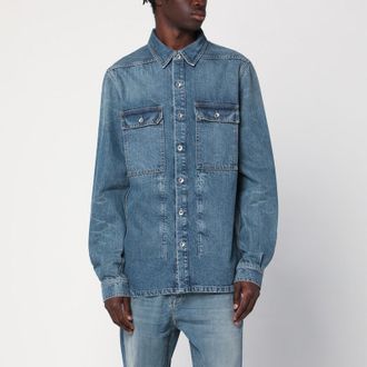 Rick Owens Shirt blue washed effect in denim