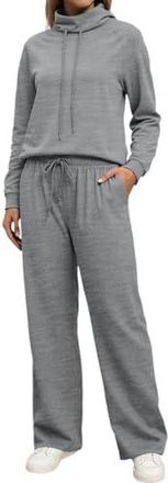 Generic Surv&ecirc;tement Femme Ensemble 2 Pi&egrave;ce Jogging Suit Sport D&eacute;contract&eacute; Ensemble Jogging Couleur Unie Sportswear f18