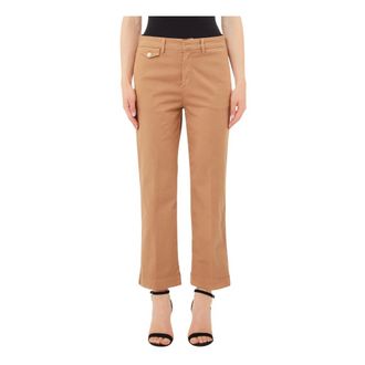 Liu Jo Chino-Hosen mit Musterdetail - - Trousers - Damen - Braun - W32