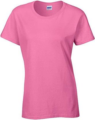 Gildan T-shirt à manches courtes coupe féminine - Femme (M - FR 38/40) (Rose)