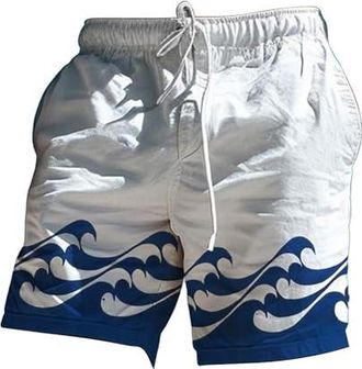 Generic Short de bain l&eacute;ger &agrave; s&eacute;chage rapide pour homme, blanc, 4XL