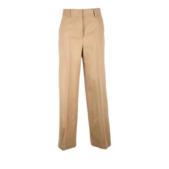 Officine G&eacute;n&eacute;rale Classico Wide Hosen - - Trousers - Damen - Braun - L