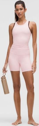 lululemon Align Shorts mit hohem Bund f&uuml;r Frauen - 15 cm - Gr&ouml;&szlig;e 10 in Blissful Pink