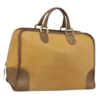 Loewe Pre-owned Boston Bag - Femme - Pre-owned - Brun - Taille: ONE Size