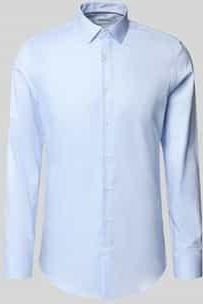 Jake*s Super Slim Fit Business-Hemd mit Kentkragen