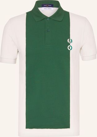 Fred Perry Piqu&eacute;-Poloshirt weiss