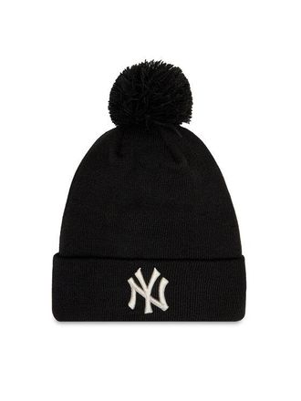 New Era New Era M&uuml;tze Wmns Metallic Pom Beanie Nyy 60364282 Schwarz