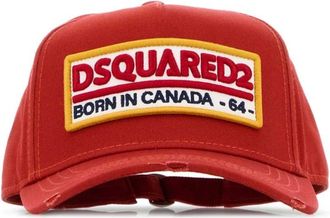 Dsquared2 Homme, Accessoires, Rouge, Taille: ONE Size Casquette &agrave; Patch Logo