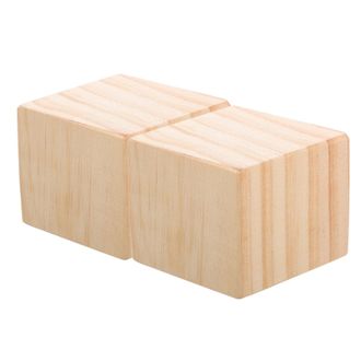 BESPORTBLE BESTYASH 2 St&uuml;ck Holz M&ouml;belf&uuml;&szlig;e 6X6X5cm Bett und Stuhlerh&ouml;hung ohne Bohren Stabile Betterh&ouml;hung f&uuml;r Sofa Tisch und Schreibtisch mit Hoher Tragf&auml;higkei