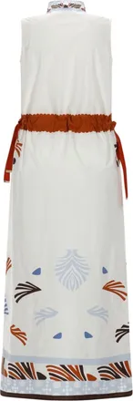 Herno Multicolor Print Cotton Midi Dress - Multicolor